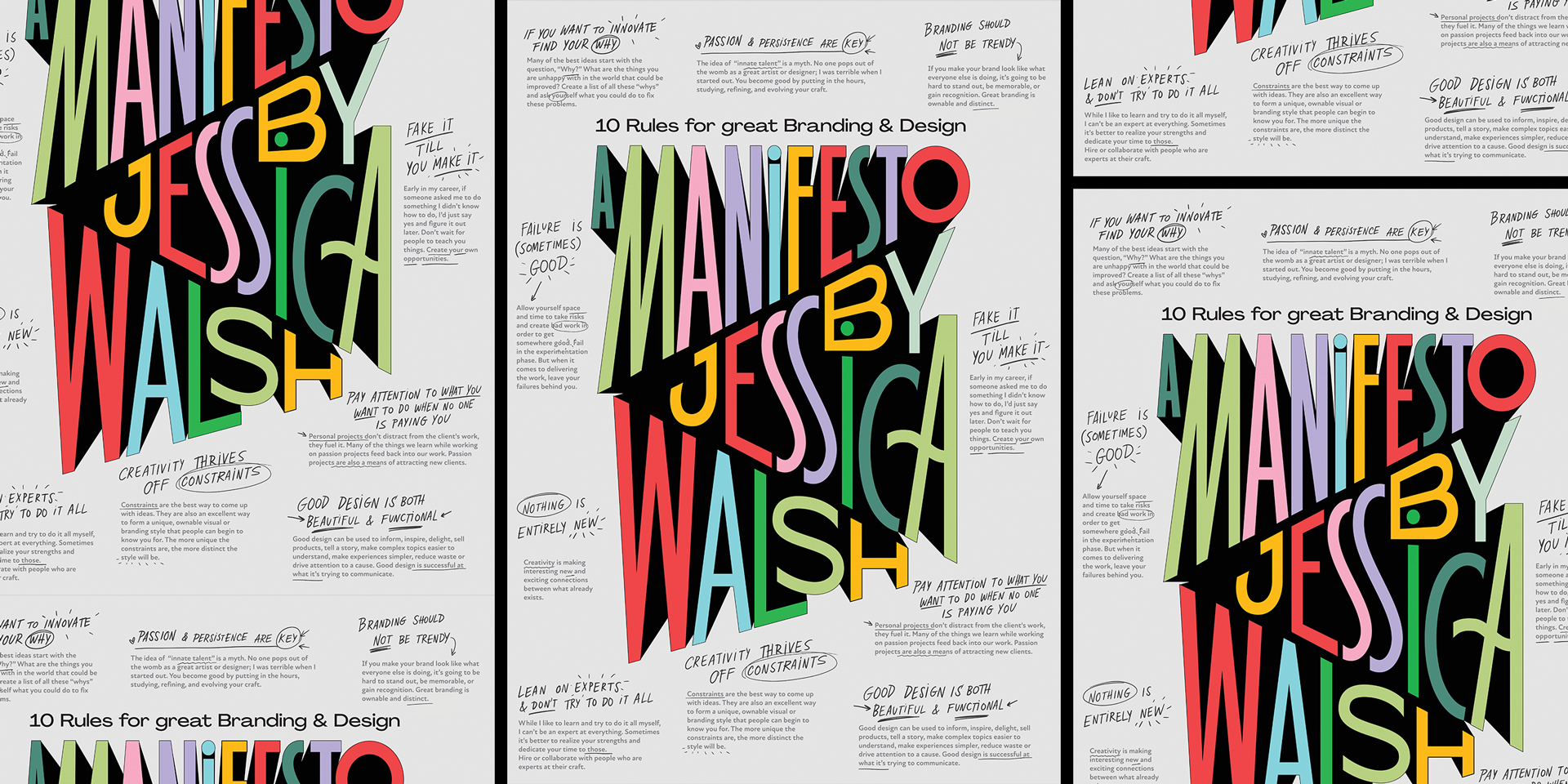 JESSICA WALSH: 10 reglas Branding y Diseño : Blanc!